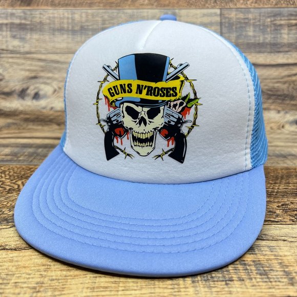 Unbranded | Accessories | Guns N Roses Mens Trucker Hat Blue Snapback ...